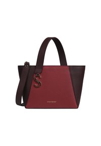 Strathberry CABAS MINI - Sac bandoulière - claret burgundy/marron foncé ...
