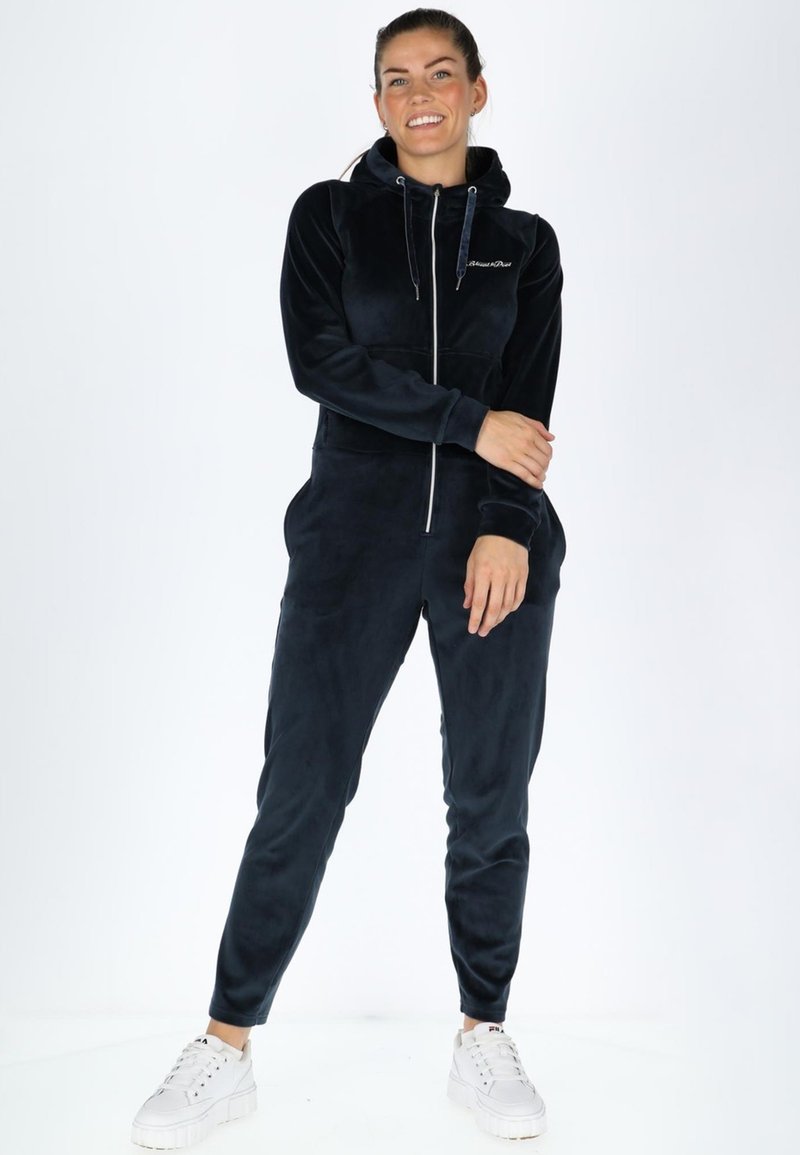Blount & Pool LA VELOUR - Jumpsuit - dk navy/dark blue - Zalando.ie