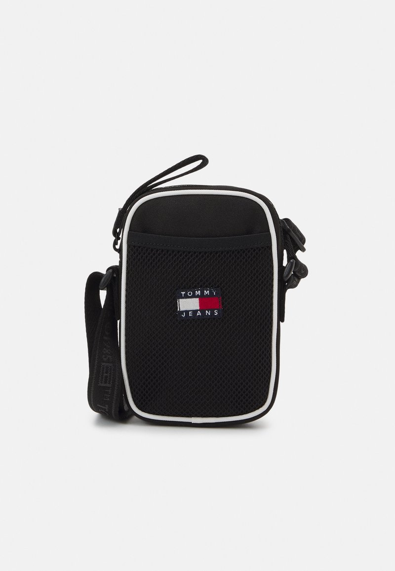 Tommy Jeans HERITAGE PHONE CROSSOVER UNISEX - Across body bag - black ...