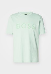 BOSS Print T-shirt - open green/green - Zalando
