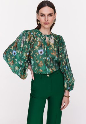 Desires DEALBERTE LONG SLEEVE WRAP BLOUSE. - Camicetta - simply green ...