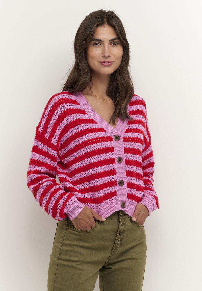 Culture CUCEYLAN - Cardigan - fuchsia pink/pink - Zalando.ie