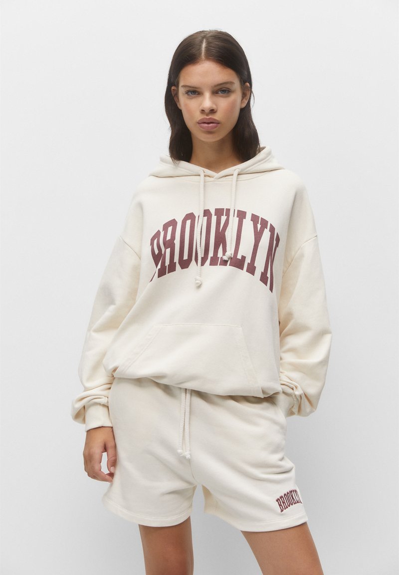 PULL&BEAR BROOKLYN JOGGER BERMUDA - Pantalon de survêtement - beige - ZALANDO.CH