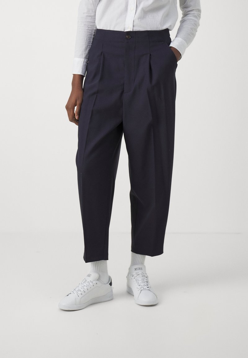 Polo Ralph Lauren CROPPED FLAT FRONT - Pantaloni - navy/blu - Zalando.it