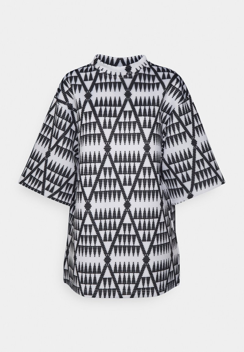 MASA MARA OVERSIZED DRESS - Jersey dress - black/white imigongo/black ...