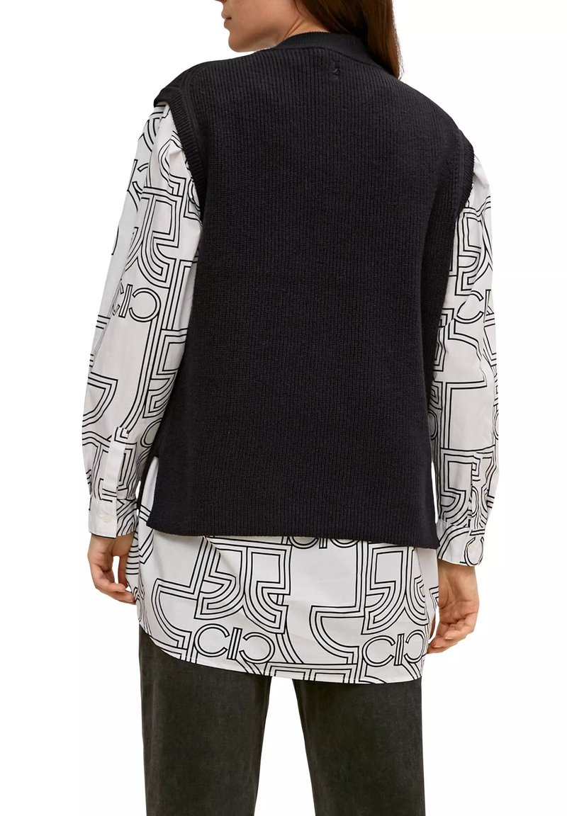 comma Strickpullover - schwarz - Zalando.ch