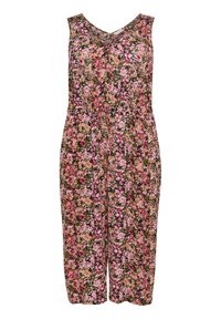 Kaffe Curve ISMA AMI - Overall / Jumpsuit - melon pink abstract flower ...