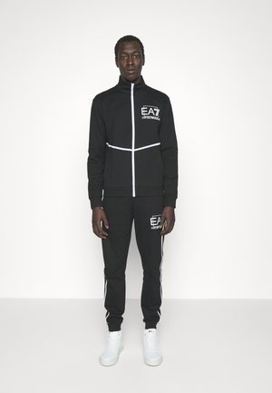 EA7 Emporio Armani VENTUS TRACKSUIT - Survêtement - black/noir - ZALANDO.FR
