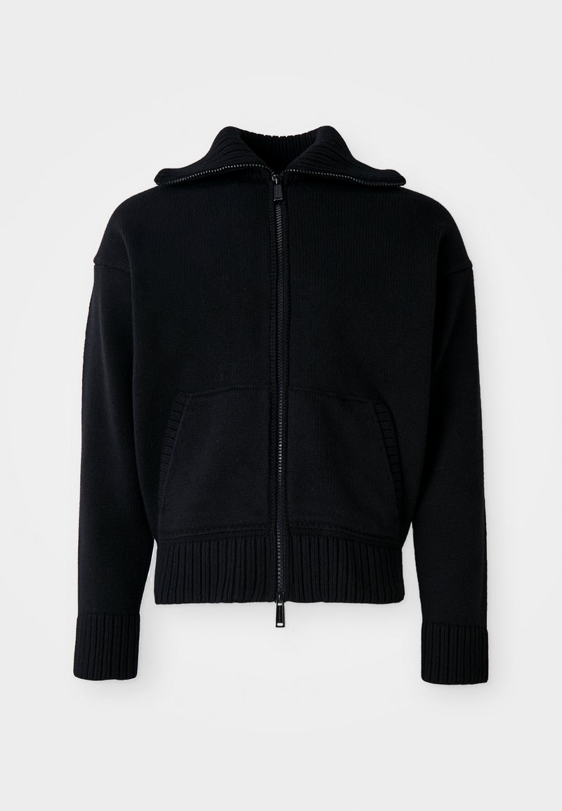 Dsquared2 ZIPPED CARDIGAN - Cardigan - black/white/black - Zalando.co.uk