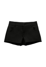 PULL&BEAR SMART LOW-RISE - Rövidnadrágok - black/fekete - Zalando.hu