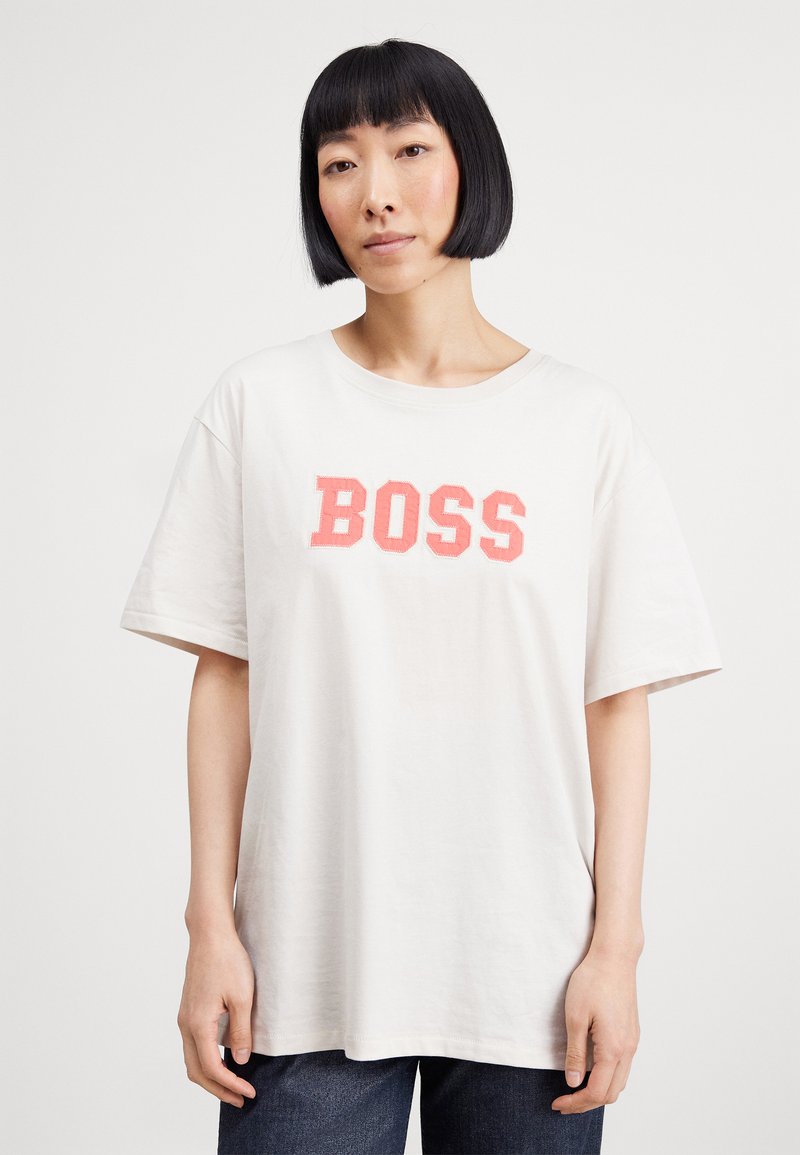 BOSS EMIL - T-Shirt print - open white/weiß - Zalando.ch