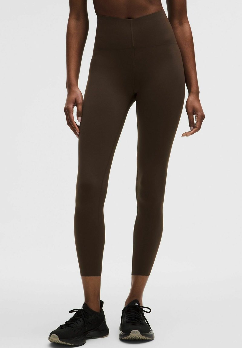 lululemon GLOW UP SUPER HIGH-RISE 63CM - Tights - walnut crunch/bruin ...