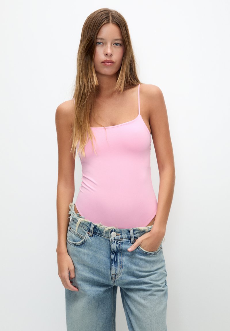 PULL&BEAR WITH THIN STRAPS - Top - pink - Zalando.de