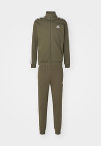 adidas Sportswear 3-STRIPE - Tracksuit - olive strata/olive - Zalando.co.uk