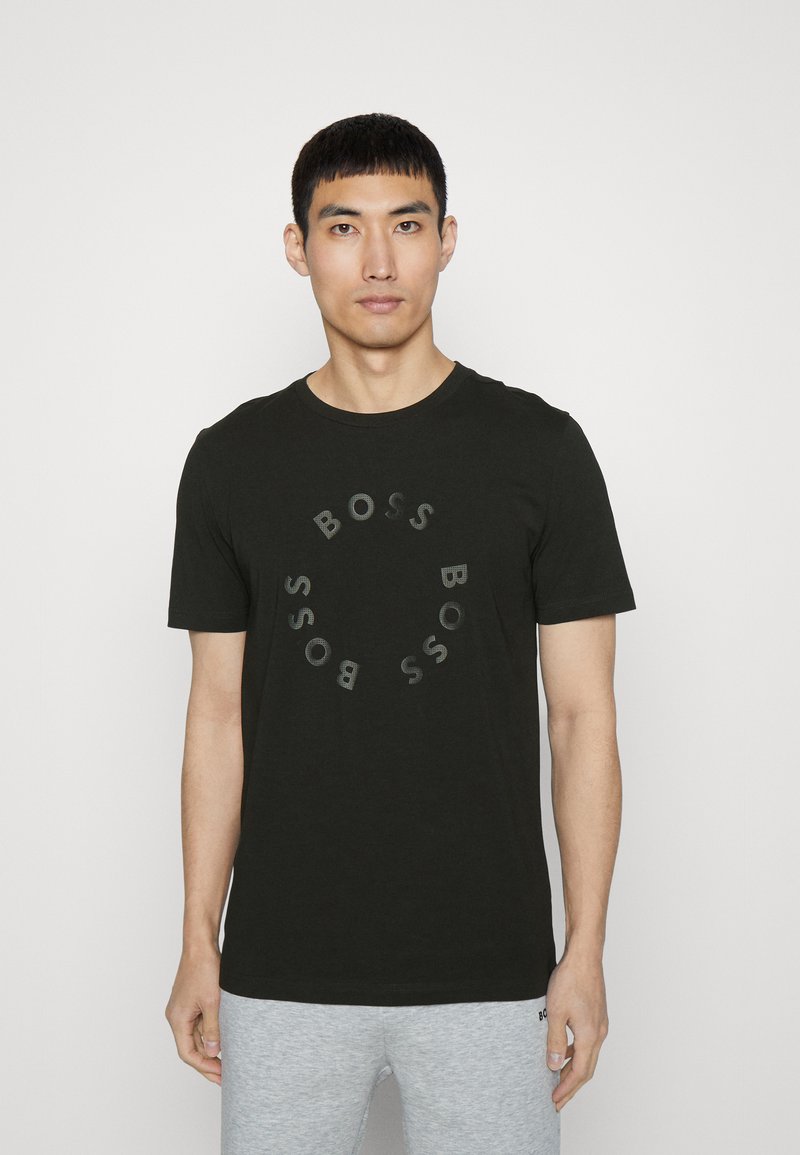 BOSS TEE - T-Shirt print - black/schwarz - Zalando.at
