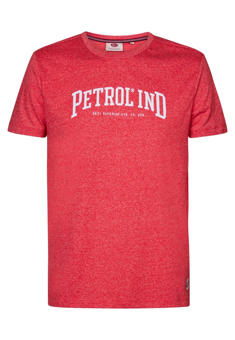 Petrol Industries KURZARMSHIRT - T-Shirt print - rot - Zalando.de
