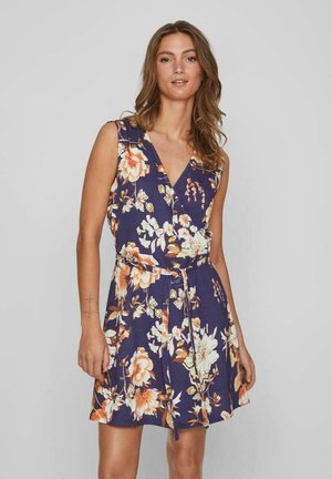 Koton ROUND NECK SLEEVELESS FLORAL - Robe de jour - rose/rose clair ...