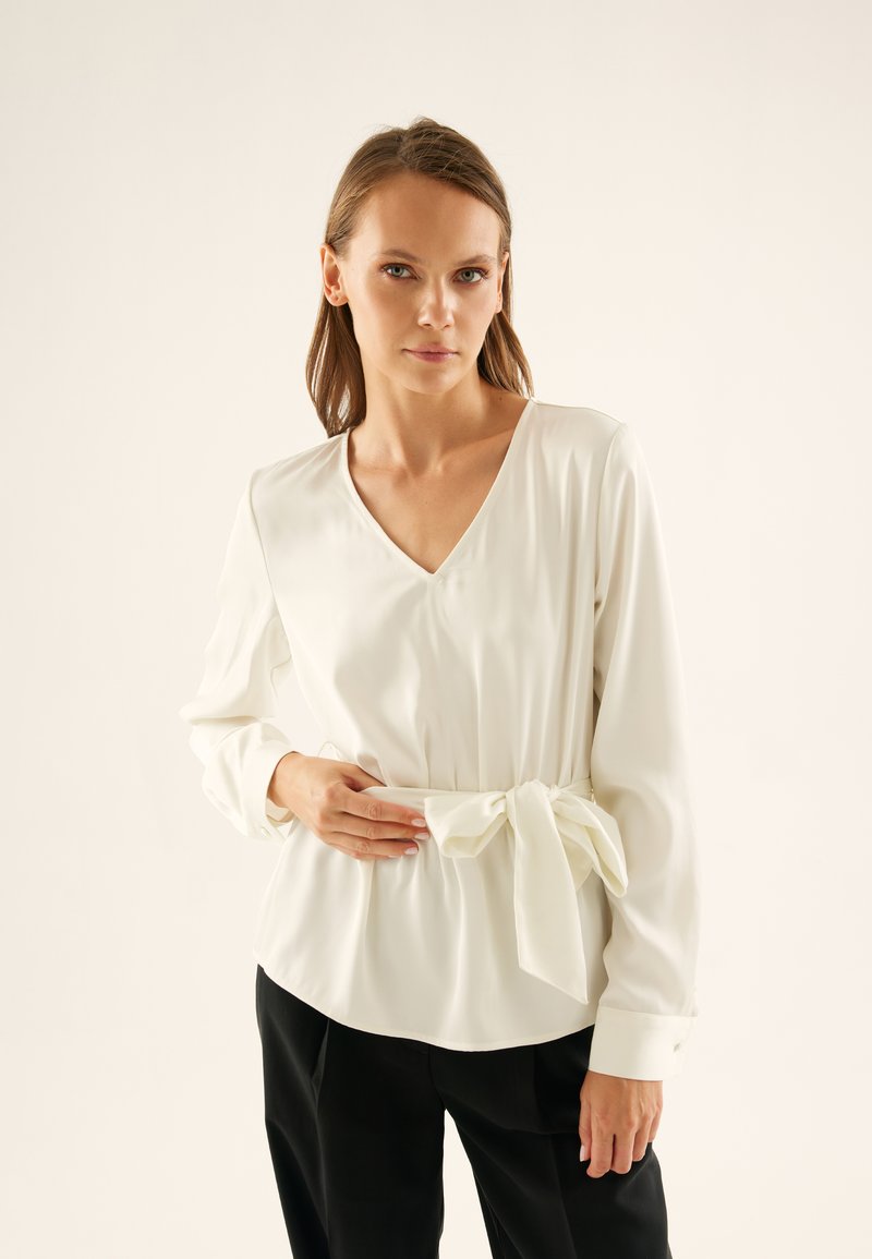 Anna Field Blouse - white/blanc - ZALANDO.FR