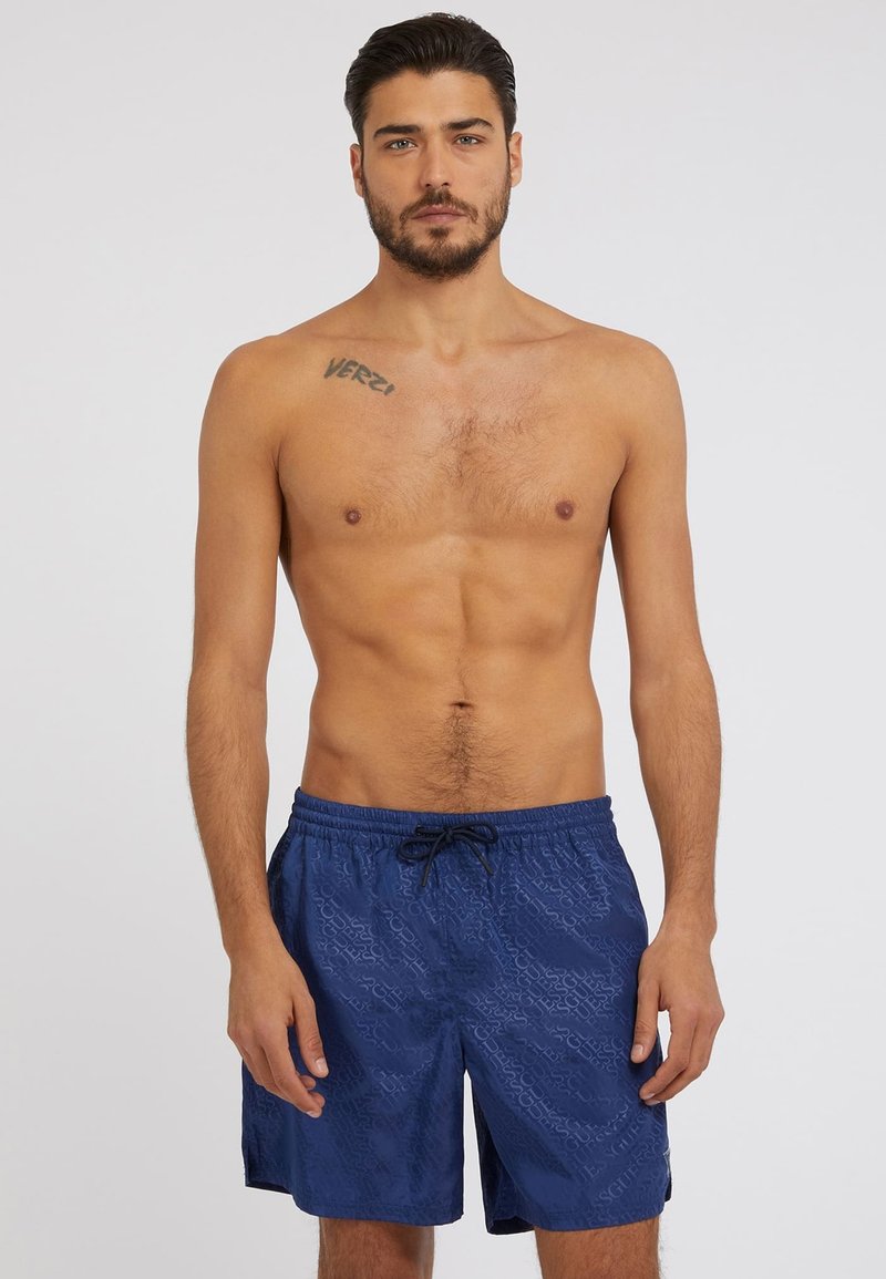 Guess Mit Logo PrÄgung Bañador Blau Azul Zalando Es