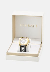 Versace Watches DOMINUS - Chronograph watch - black/grey/white/gold ...