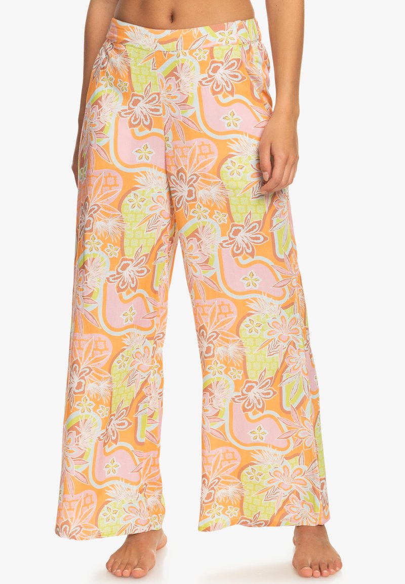 Roxy MIDNIGHT AVENUE HIGH - Trousers - mock orange roxy delic/multi ...