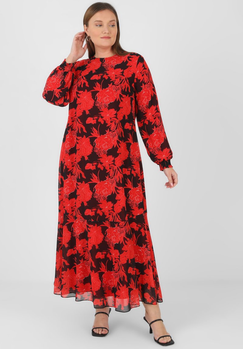 Modanisa CREW NECK ALIA - Robe longue - red/rouge - ZALANDO.FR