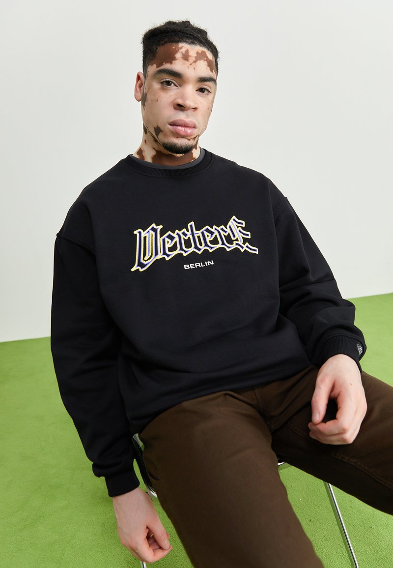 Vertere Berlin GLASS LOGO SWEATER - Sweatshirt - black/noir - ZALANDO.FR