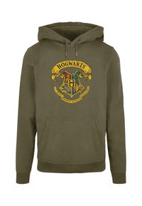 ABSOLUTE CULT HARRY POTTER - HOGWARTS RIBBON CREST - Hoodie - olive ...