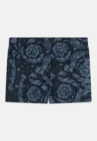 Versace SWIM GIADA BAROQUE WRITING - Swimming shorts - navy blue/blue ...