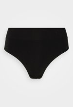 Organic Basics INVISIBLE THONG SEAMLESS BARE - String - black/schwarz ...