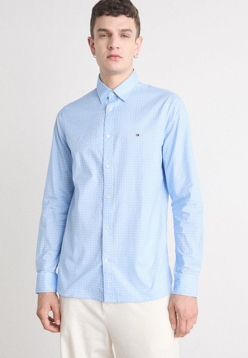 Tommy Hilfiger PRINT SHIRT - Chemise - vessel blue/optic white/bleu - ZALANDO.FR