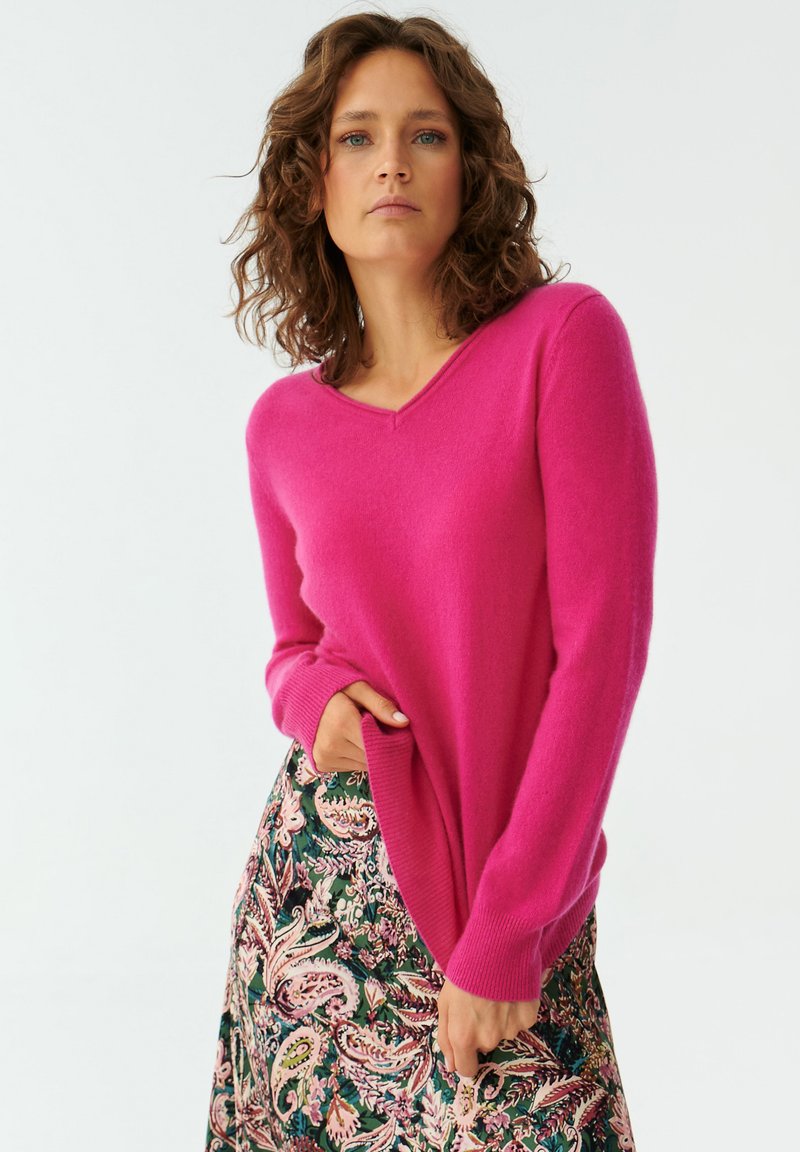 TATUUM Pullover - fuchsia/rouge chiné - ZALANDO.FR