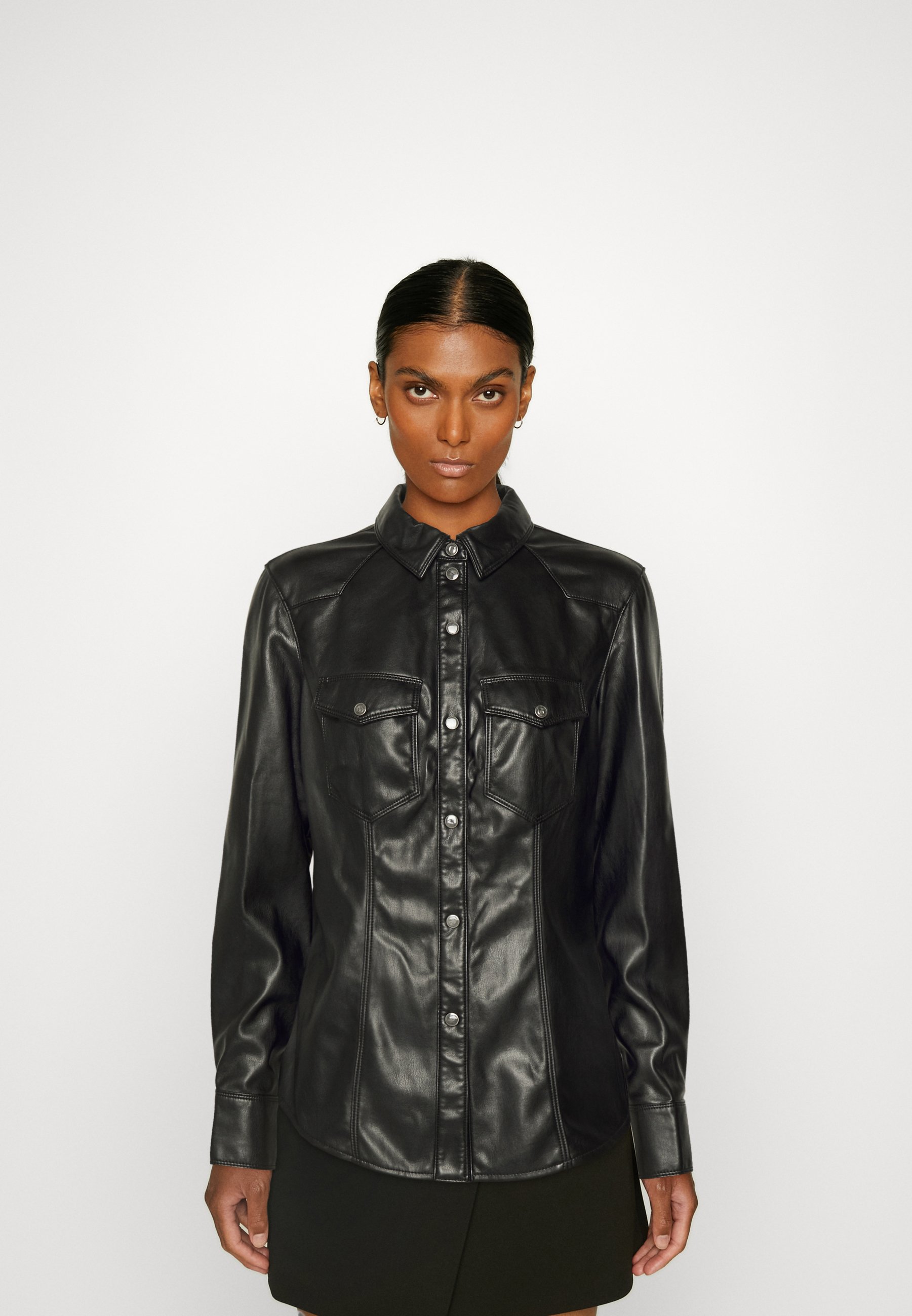 Guess DAISY - Hemdbluse - jet black/schwarz - Zalando.ch