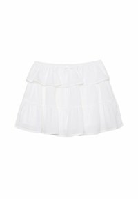 Stradivarius RUFFLED - Suknja A kroja - white/bijelo - Zalando.hr
