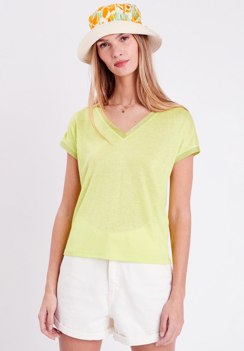 Cache Cache MIT KURZEN ÄRMELN - T-shirt basic - vert fluo/neongroen - Zalando.be