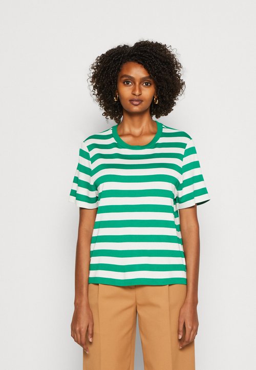 Marc O'Polo SHORT SLEEVE DEEP ROUND NECK - T-Shirt print - multi/ fern ...