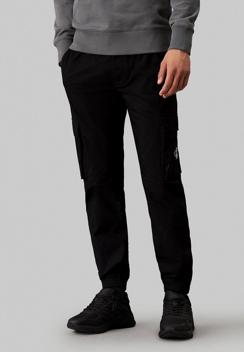Calvin Klein Jeans Skinny Washed Cargo Cargohose Ck Black Schwarz