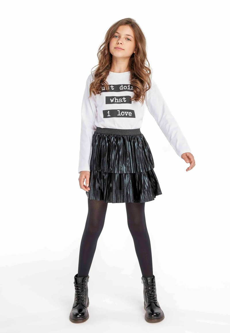 MINOTI STANDARD - Mini skirt - metallic black - Zalando.co.uk