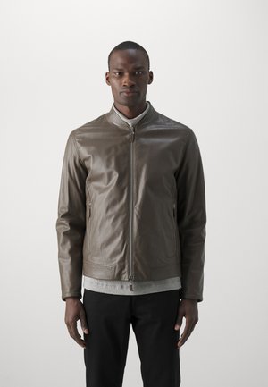 AllSaints DAINS - Lederjacke - beige - Zalando.de