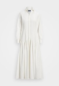 Polo Ralph Lauren SHIRRED YOKE OXFORD SHIRTDRESS - Maxi dress - white - Zalando.ie