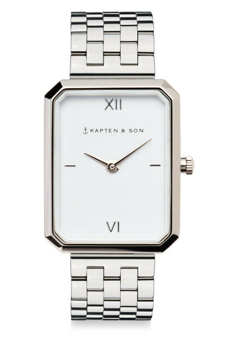 Kapten & Son GRACE - Klocka - silver coloured/white/silverfärgat ...