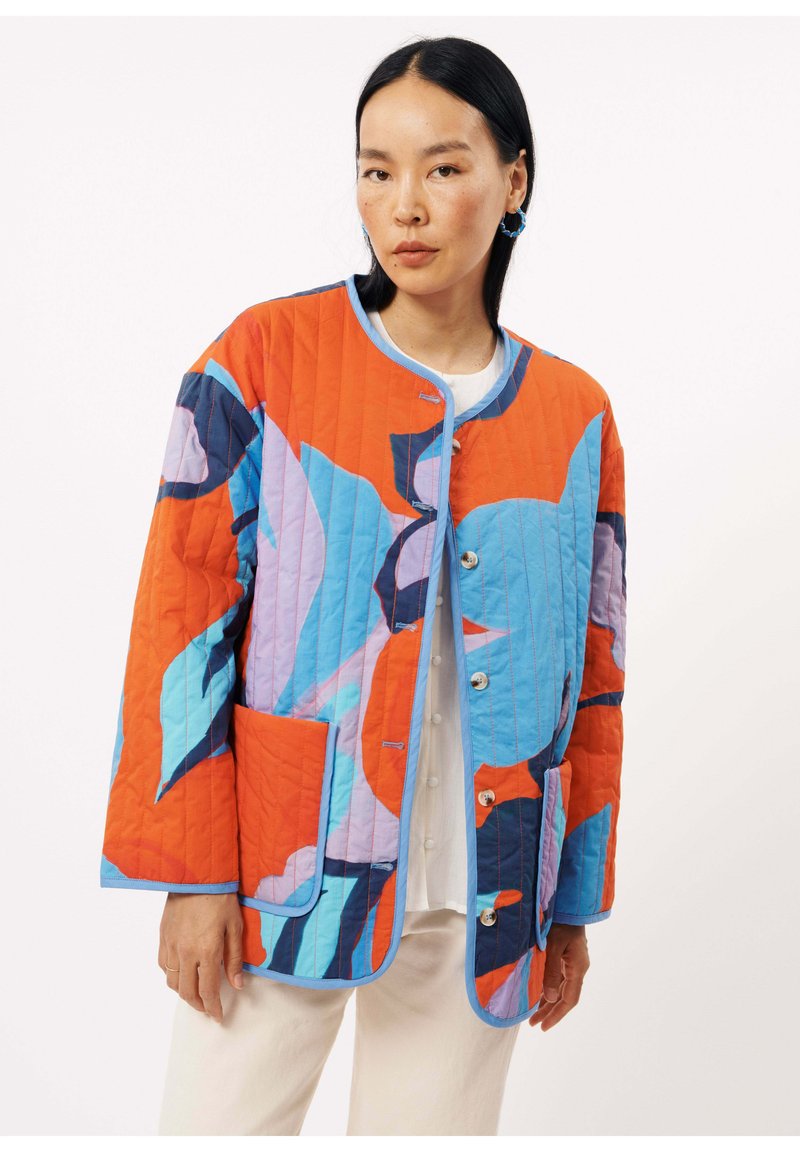 FRNCH ANNAE - Light jacket - moving flowers/orange - Zalando