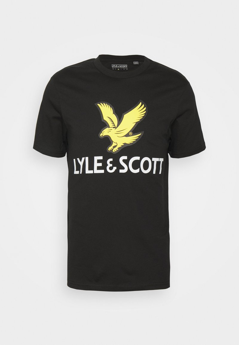 Lyle & Scott Triko s potiskem - nero/černá - Zalando.cz