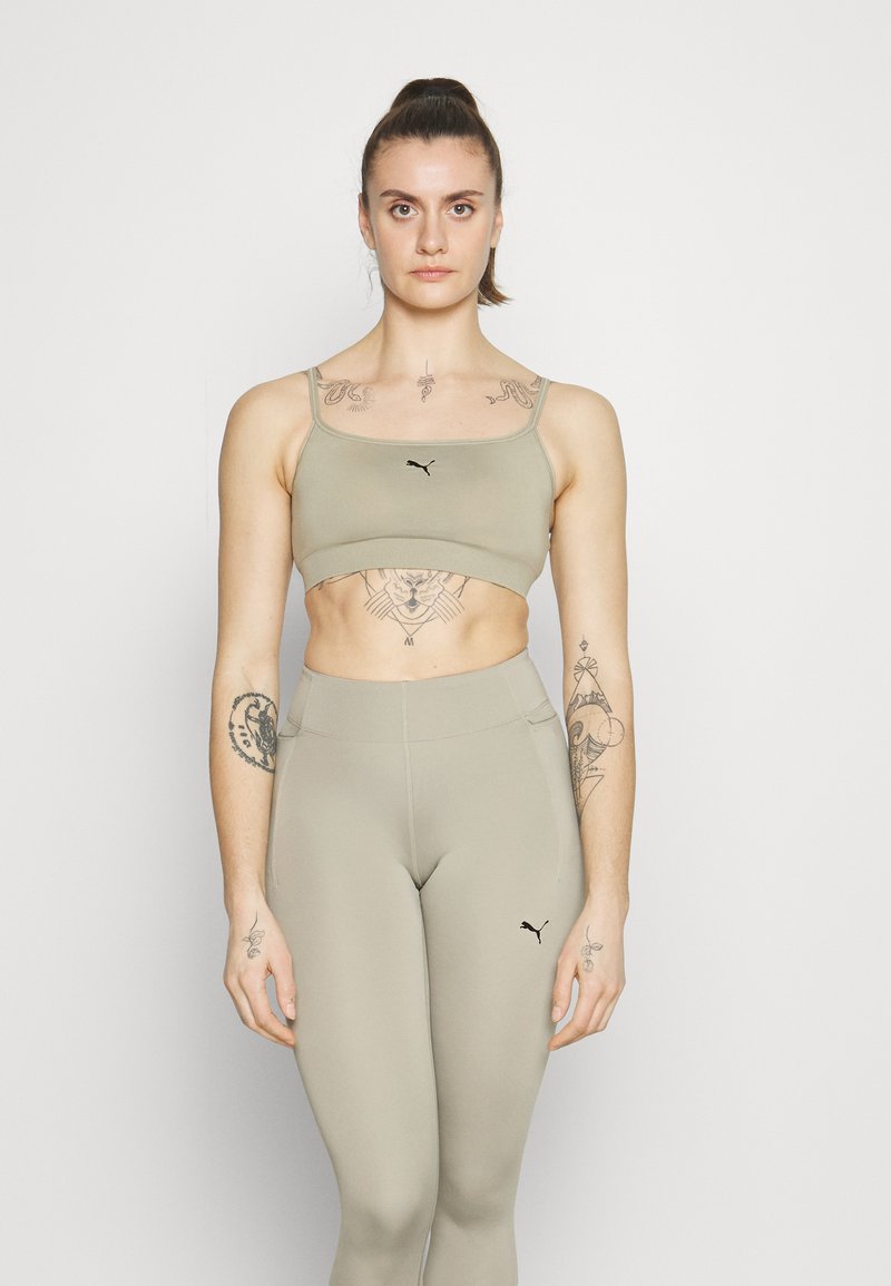 Puma LOW IMPACT STUDIO SEAMLESS BRA - Light support sports bra - birch ...