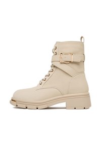 DeeZee Botine cu platformă - creamy/bej marmorat - Zalando.ro