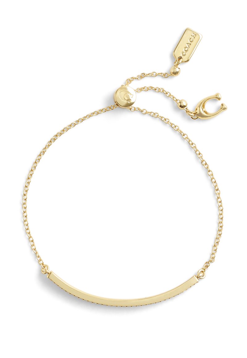 COACH BAR SLIDER - Bracelet - open white/doré - ZALANDO.FR