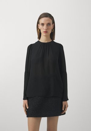 Falconeri BLOUSE WITH COLLAR - Chemisier - blau navy blue/bleu roi ...