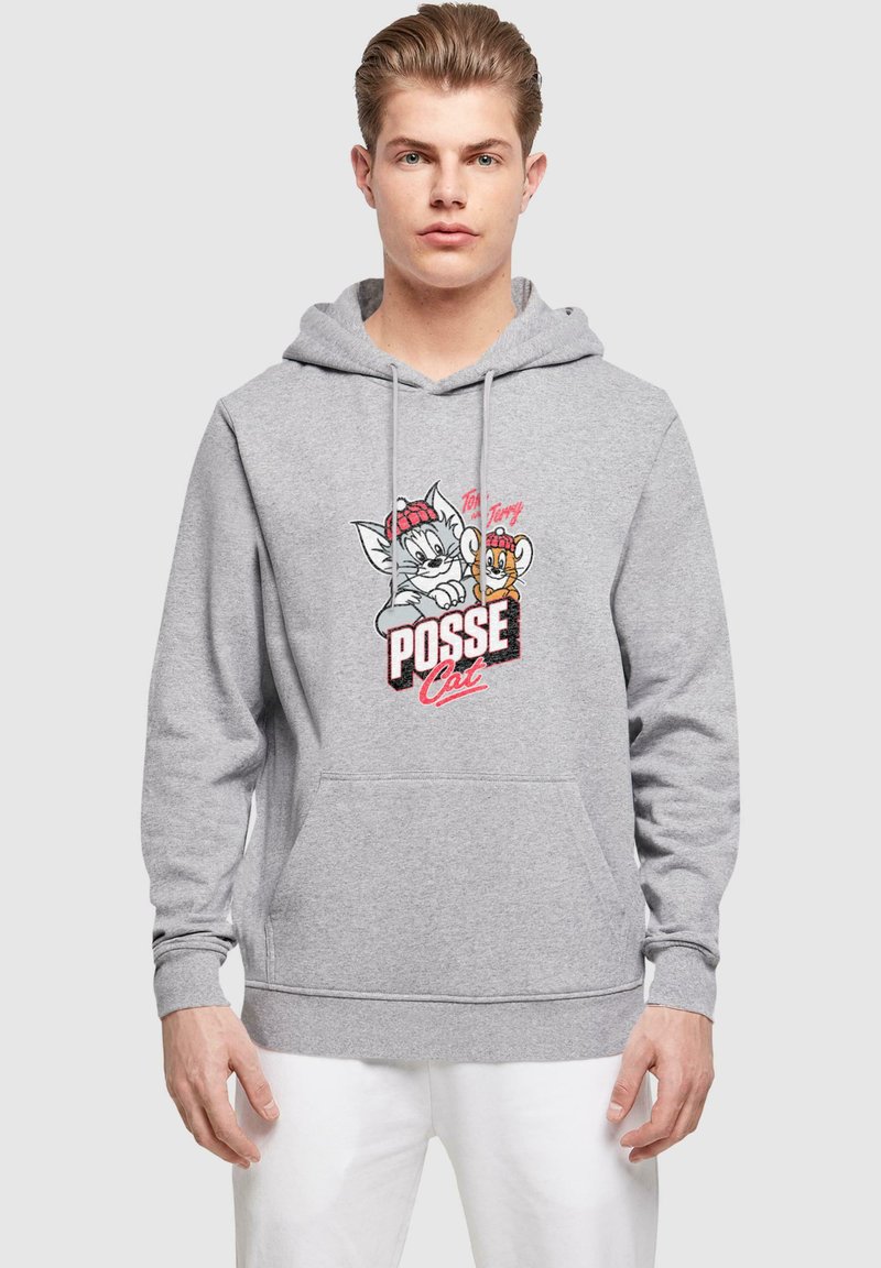 ABSOLUTE CULT TOM AND JERRY- POSSE CAT - Kapuzenpullover - heather grey ...