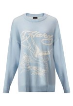 Ed Hardy LOVE BIRD JAQUARD - Strickpullover - blue/blau - Zalando.de