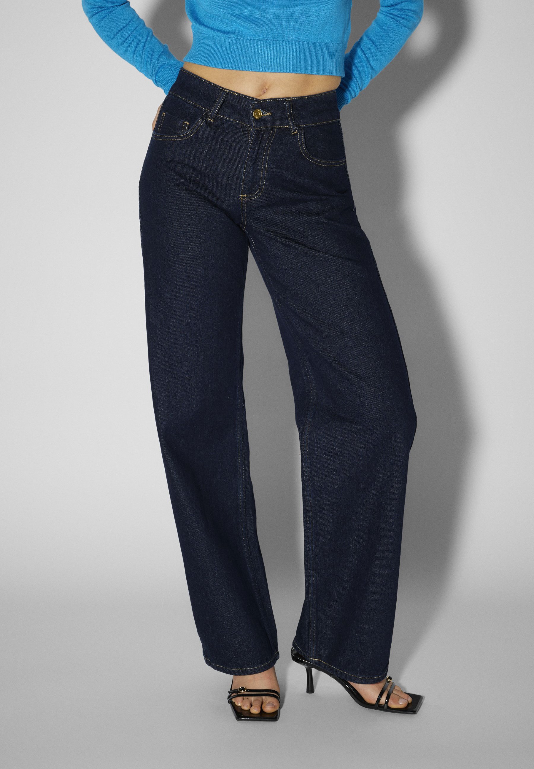SOMETHINGNEW Flared Jeans Dark Blue Denim donkerblauw Zalando nl SOMETHINGNEW Flared Jeans Dark Blue Denim donkerblauw Zalando nl